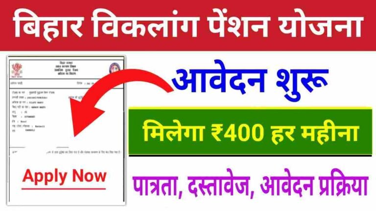 Bihar Viklang Pension Yojana 2025 : विकलांग व्यक्तियों को हर महीने ...